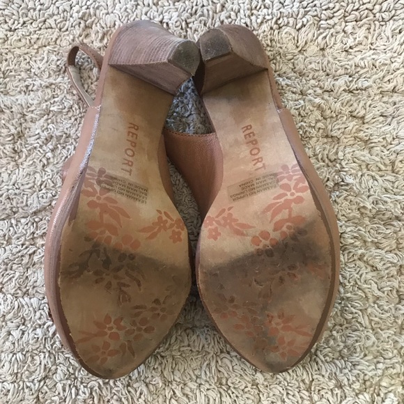 Report | Shoes | Report Marlowetan Studded Heel Peep Toes Shoes | Poshmark